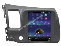 China 9.7'' Tesla Vertical Screen For Honda Civic 2005-2012 Left Hand Driver Android Car Multimedia Player for sale