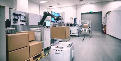 China Robot Arm 6 Axis OMRON TM14M Cobot Payload 14kg With Visual Camera For Handling Robot As Cobot for sale