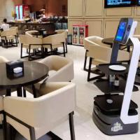 China Delivery Robot AI Catering Delivery Food Waiter in Restaurant and Intelligent Autonomous Navigation Service Robot for sale
