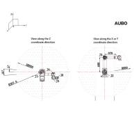 China 6 Aixs Robot Arm AUBO i16 Of Cobot Robot With 16KG Payload As Material Handling Equipment Parts for sale