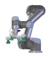 China Universal robot arm 6 axis Vacuum end effectorstarter set-VEE UR for packaging assembled on manipulator UR5 cobot for sale
