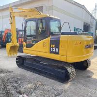 China Used Komatsu PC130 Crawler Digger with EPA Engine Low Working Hours Good Condition for sale