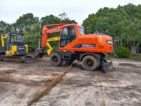 China Doosan DH150W-7 Excavator from Japan Low Working Hours and Liyuan Hydraulic Cylinder for sale
