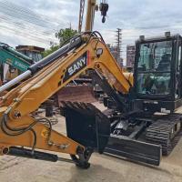 China Original Paint SANY 55C Excavator with EPA Engine and 0.35m3 Bucket Capacity for sale