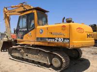 China Original Paint 21 TON Korea Robex210w-5 EPA Engine Hyundai 210w-5 Hydraulic Excavator for sale