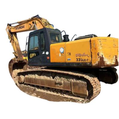 China 33 TON Korea EPA Engine Hyundai 335LC-7 Hydraulic Excavator Moving Type Crawler Excavator for sale