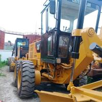 China 99% Japan Cat 140K Wheel Manual Motor Grader with Original Condition for sale