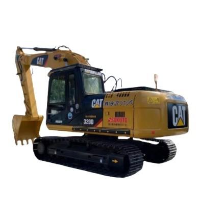 China 20000 kg Used Original Paint Diesel Digging Machine Crawler Excavator Caterpillar 320D for sale