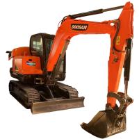 China Original Paint Used Doosan DX55 Crawler Excavator 5.5ton with Liyuan Hydraulic Cylinder for sale