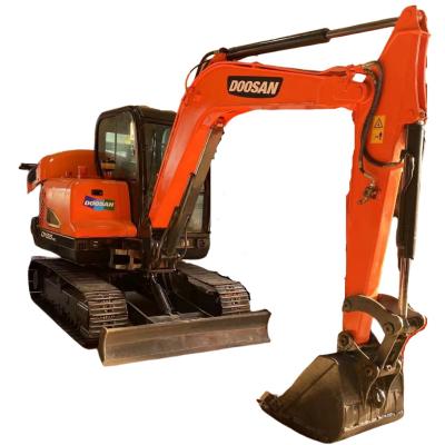 China Original Paint Used Doosan DX55 Crawler Excavator 5.5ton with Liyuan Hydraulic Cylinder for sale