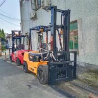 China Original Engine Hangcha H35 3.5 Ton with Brick Clip Used Forklift 3000 KG Weight Made for sale