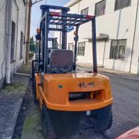 China Original Engine Hangcha H35 3.5 Ton with Brick Clip Used Forklift 3000 KG Weight Made for sale