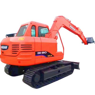 China Used Doosan DH80 Excavator with Original Paint and Liyuan Hydraulic Cylinder in Japan for sale