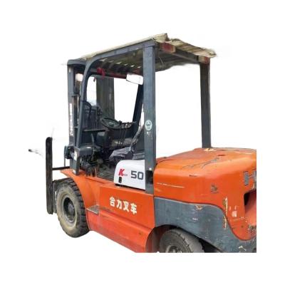 China K50 5 Ton Diesel Forklift Heli Used Forklift Truck with 0-2000 Working Hours for sale
