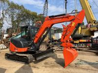 China 6.5tons mini digger Hitachi ZX65U Hydraulic Backhoe used ZX65U Deft design Japan for sale