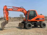 China Used DOOSAN DX140W-7 Wheel Excavator with Original Paint and Cummins Engine 112kW for sale