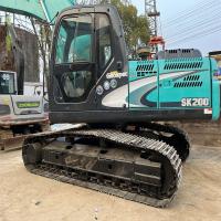 China Secondhand Kobelco SK200-8 Excavator 20 Ton Construction Crawler Machinery Used in Japan for sale