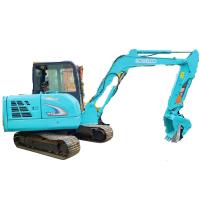 China 30kw Original Paint Kobelco SK60 Hydraulic Crawler Excavator 6Ton Mini Digger with Blade for sale
