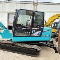 China 30kw Original Paint Kobelco SK60 Hydraulic Crawler Excavator 6Ton Mini Digger with Blade for sale