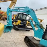 China 30kw Original Paint Kobelco SK60 Hydraulic Crawler Excavator 6Ton Mini Digger with Blade for sale