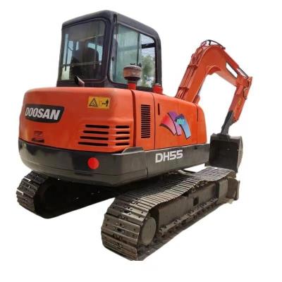 China DOOSAN DH55 Excavator 5.5TON Digger with Year 2022 and DOOSAN Hydraulic Cylinder for sale