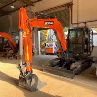 China 40KW DOOSAN DX55 Excavator Low Energy Consumption 5.5Ton Operating Weight Affordable for sale