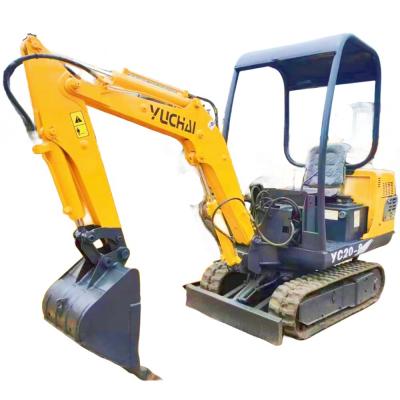 China YUCHAI YC20-8 Mini Excavator Small Digger with Engine and Other Hydraulic Pump for sale