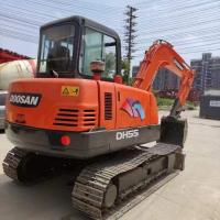 China Doosan DH55 Crawler Excavator 5.5 Tons Original Color Used Mini Excavator in Shanghai for sale