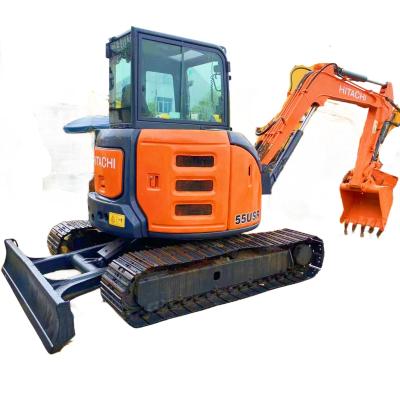 China High Working Efficiency HITACHI ZX55USR Mini Excavator 5.5ton Operating Weight Used for sale