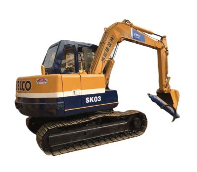 China Original Color Used KOBELCO SK03 Excavator Digger with Low Working Hours in Shanghai for sale