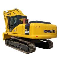 China 20ton digger in Shanghai yard Komatsu pc200 excavator used with 105KW hydraulic pump for sale