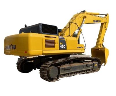 China Japan Import Secondhand Komatsu PC450 Excavator Used 45Ton Digger in Shanghai Yard for sale