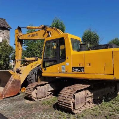 China 92KW Hyundai R215-7C Excavator Crawler Secondhand Hydraulic 215-7 Digger Original Korea for sale