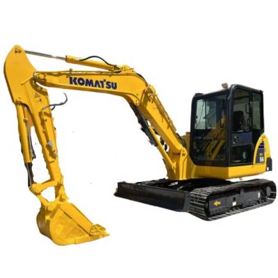 China Good Condition Crawler Mini Digger Komatsu PC56 Used Original Japan 5T Mini Excavator for sale