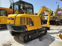 China Used Diesel Digger 5.5ton Japan Original Paint Komatsu PC56 Liyuan Hydraulic Pump for sale