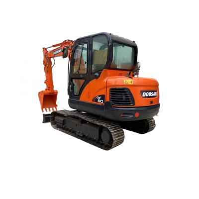 China Heavy Construction Equipment Doosan DX60 Used Excavator with Hydraulic Cylinder for sale