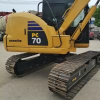 China Excellent Condition Used Komatsu PC70 Excavator 7TON Crawler Excavator at Affordable for sale