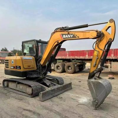China 5Ton Crawler Excavator Used Sany SY55 Original Paint Hydraulic Medium-size Excavator for sale
