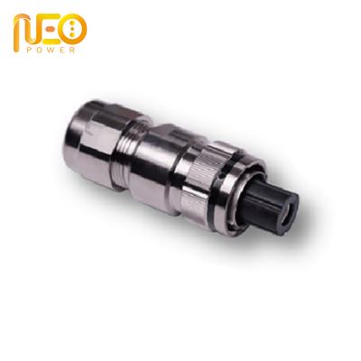 China HV Vehicle 1Pin Charging Right Angle Plug 800V DC Metal Connector for sale
