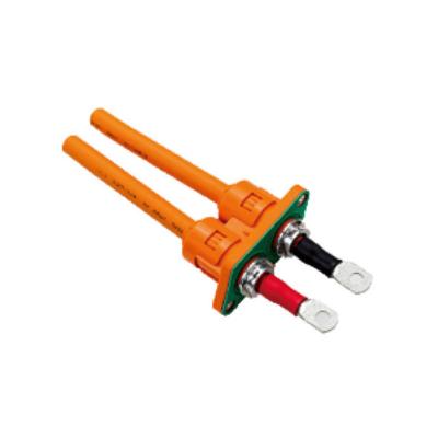 China Thru Hole 2 / 3Pin High Voltage Connector Waterproof For Vehicle Mounted for sale