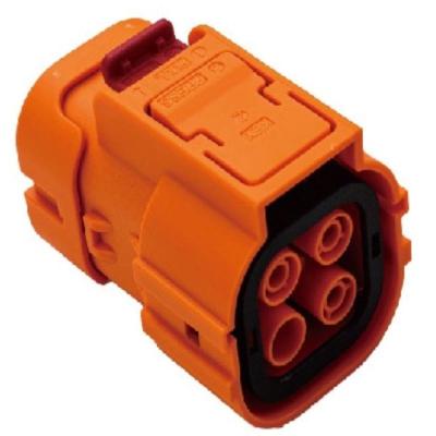 China 3Pin 6mm2 Electric Vehicle Connector HVIL Quick Charger Plug for sale