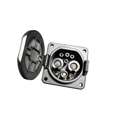 China DC EV Charging Socket GB/T Standard with Secondary Lock Function for sale