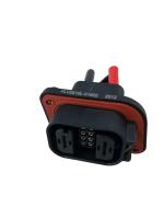 China FLV2+8 High-Temp Hybrid Connector 80A 600VAC Black ABS Housing for Industrial Vehicles for sale