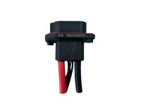 China FLV2+8 High-Temp Hybrid Connector 80A 600VAC Black ABS Housing for Industrial Vehicles for sale