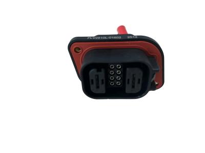 China FLV2+8 High-Temp Hybrid Connector 80A 600VAC Black ABS Housing for Industrial Vehicles for sale