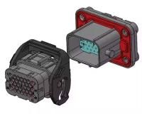 China Neopower 32-Pin Hybrid IP67 EV Power & Signal Connector (6x13A Power, 26x5A Signal) for sale