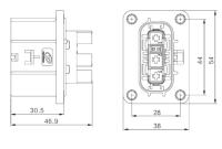 China Neopower Secure-Lock 3 Pin Automotive Power & Signal Connector, 800V/16A, Waterproof IP67, HVIL for sale