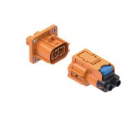 China Neopower High-Performance 2 Pin 1000V 40A Electrical Connector with HVIL, Poka-Yoke, and 360° Shielding for sale