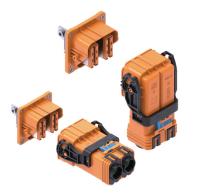 China Neopower 2 Pin High Voltage Hybrid Power Connector 400A 1000V with HVIL and 360° Shielding for sale