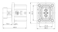 China Neopower 2 Pin Hybrid Automotive Connector 24A 800V with HVIL and 360° Shielding for sale